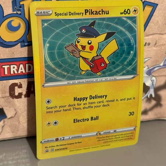Pokemon | Toys | Special Delivery Pikachu Swsh74 Proxy Pokemon Card ...